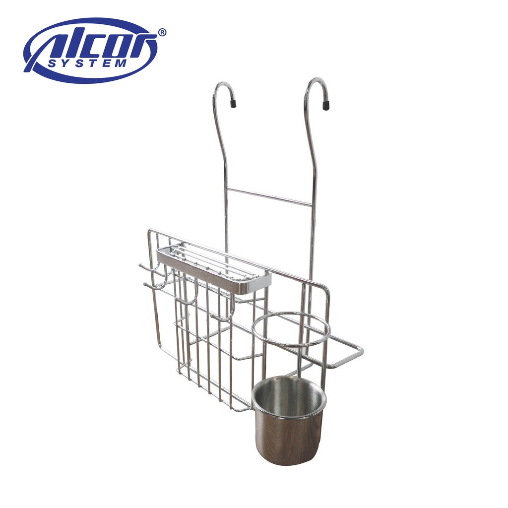 Alcor System Kitchen Multi-purpose Utensil Holder / Stainless Steel ...