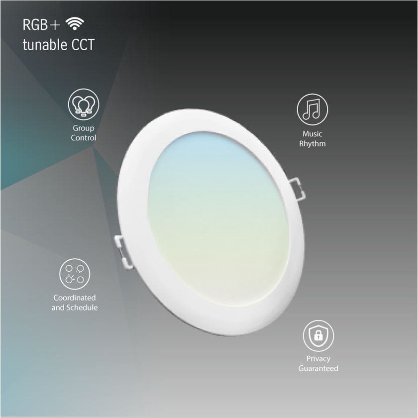 SIMON Valor Smart Lighting Downlight Tunable CCT Round /E27 Smart Bulb A60 9W / GU10 5W BULB RGB ...