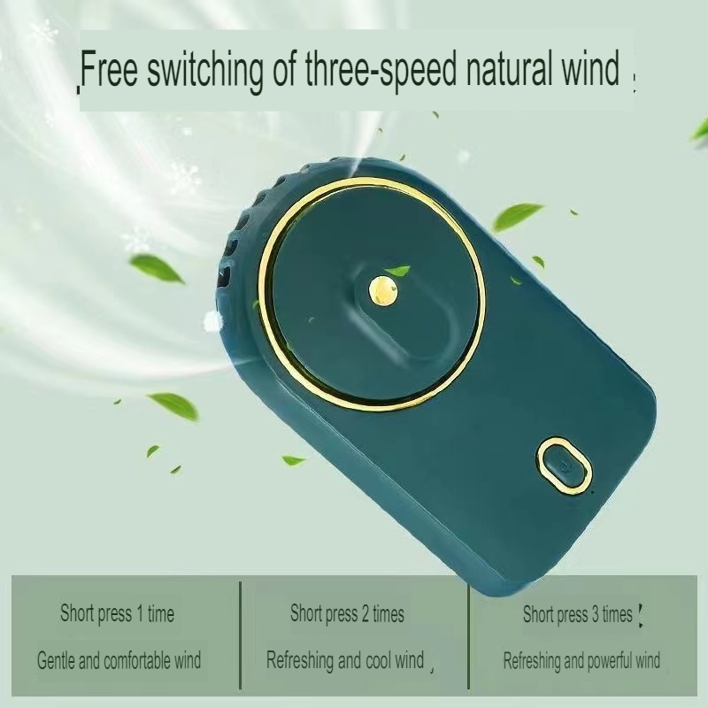 Portable Fan Hanging Neck Fan Mini USB Portable Fan Bladeless Kipas ...