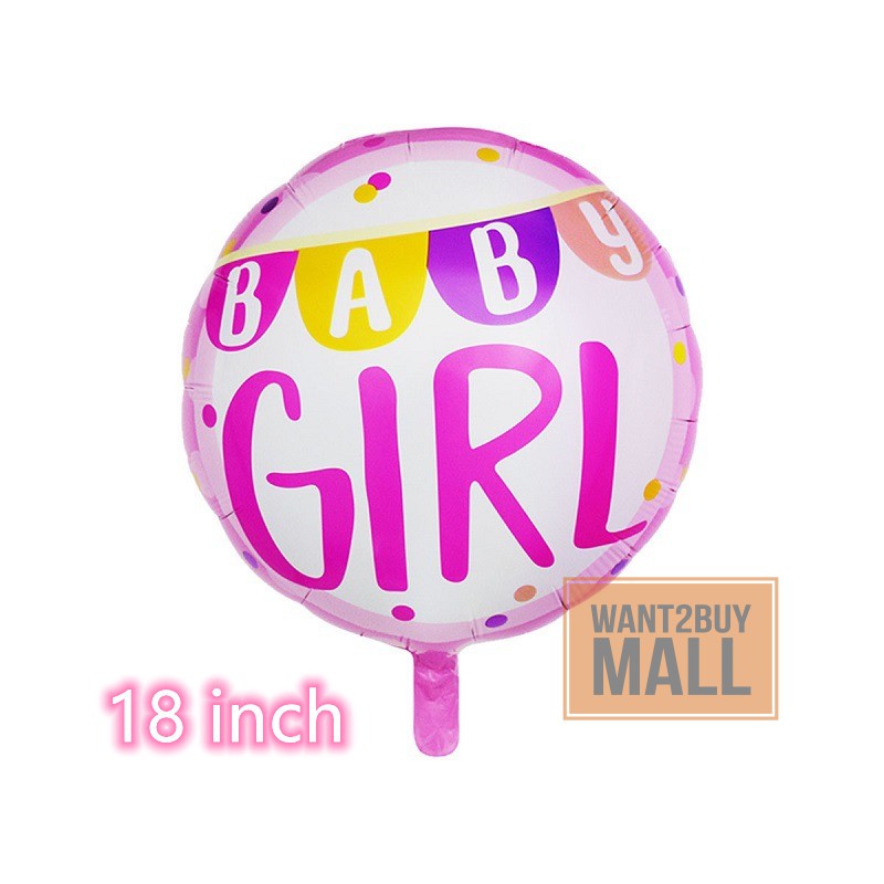 🇲🇾 🏆 18 Inch Baby Boy Girl Shower 1st Birthday Fullmoon New Born Mini ...