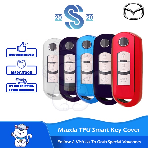 Mazda TPU Car Key Cover Remote Control Case Casing Accessories Sarung ...