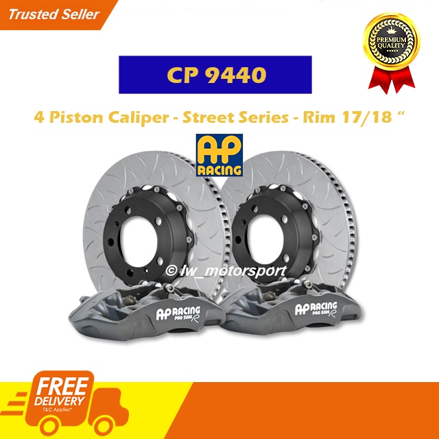 [Original] AP Racing CP9440 Pro5000R 4 Piston Brake Kit - Volkswagen Golf MK6 MK7 / Honda Civic ...
