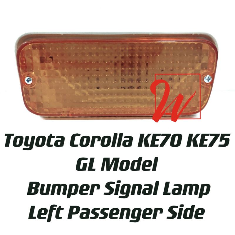 Toyota Corolla KE70 KE72 KE75 GL Front Bumper Signal Lamp Light New ...