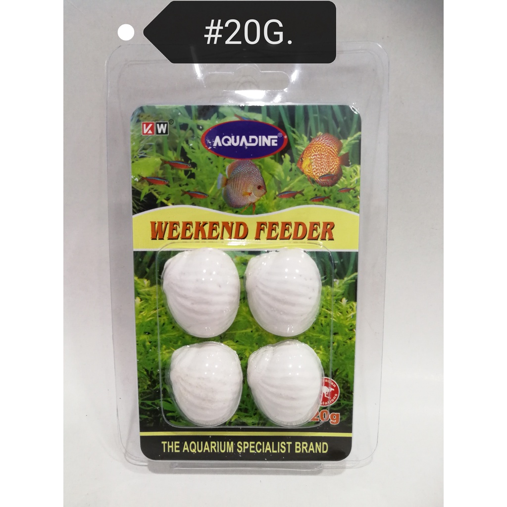 Aquadine Weekend Holiday Feeder Food 20gram Fish Aquarium Feed Makanan ...