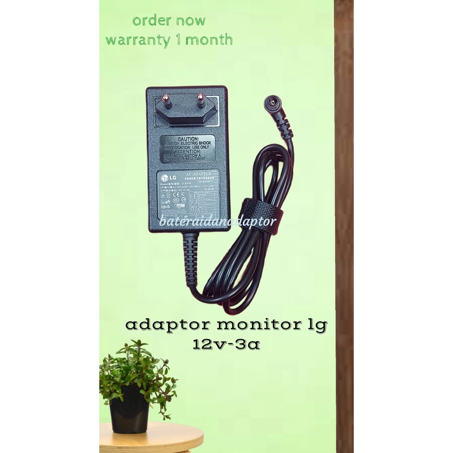 Original LG 12V 3A Monitor Adapter | Shopee Malaysia