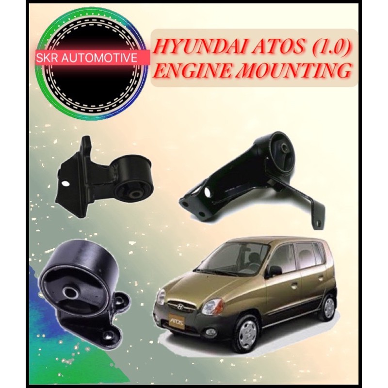 HYUNDAI ATOS (1.0cc) ENGINE MOUNTING FULL SET (3 PCS) | Shopee Malaysia