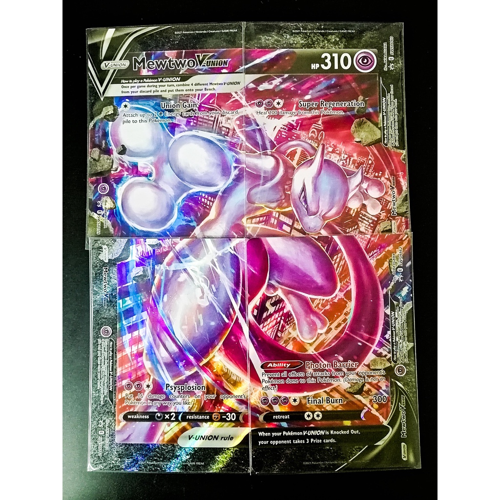 Pokemon TCG Mewtwo Greninja Zacian V-Union Set | Shopee Malaysia