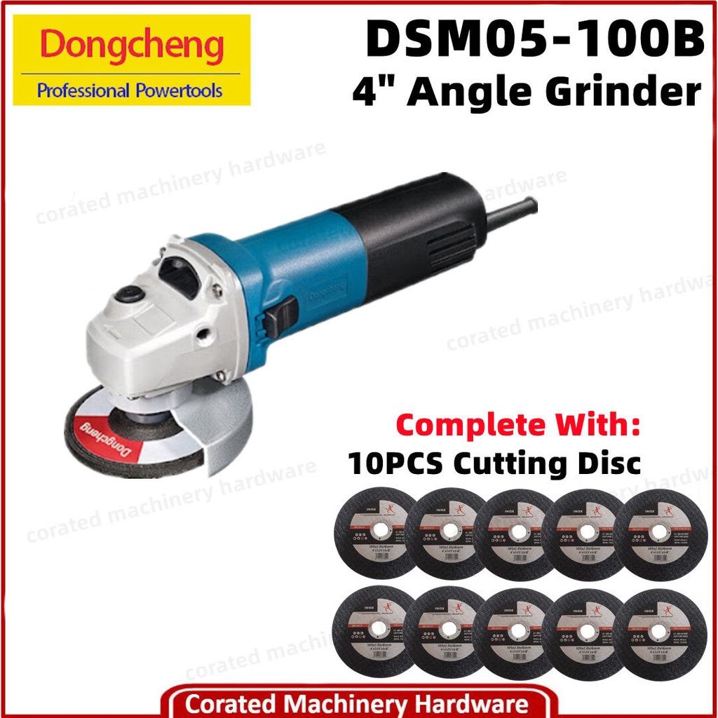[⚡FLASH SALE] Dong Cheng DSM05-100B 4” Angle Grinder 850w S1M-FF05-100B | Shopee Malaysia