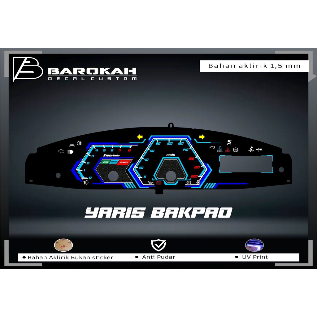 Toyota yaris speedometer bakpao panel speedometer 2006 yaris | Shopee ...