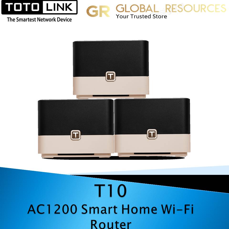 Totolink T10 Ac1200 Mesh Wifi Smart Gigabit Router With Wave2 Mu Mimo Qos Bandwidth Control