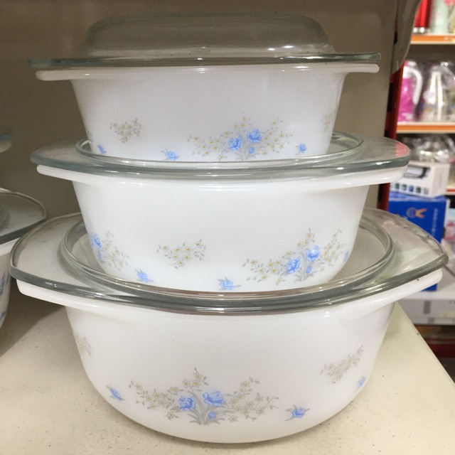 LUMINARC ROMANTIQUE CASSROLL DISH 6pcs (new old stock) -limited stock ...