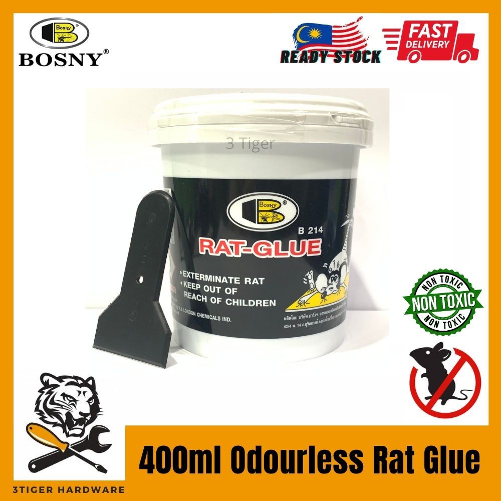 (Ready Stock) BOSNY 400ml Rat Glue Non Poisonous Odourless | Shopee ...