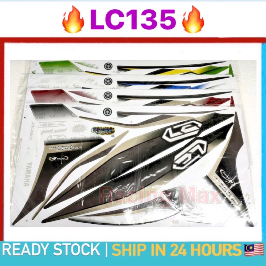 YAMAHA LC135 V2 - V7 (7) Body Sticker / Stripe COVER SET COVERSET ...
