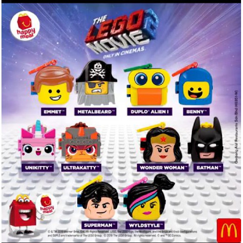 McDonalds McD THE LEGO 2 MOVIE Toys (Full Set of 10) | Shopee Malaysia