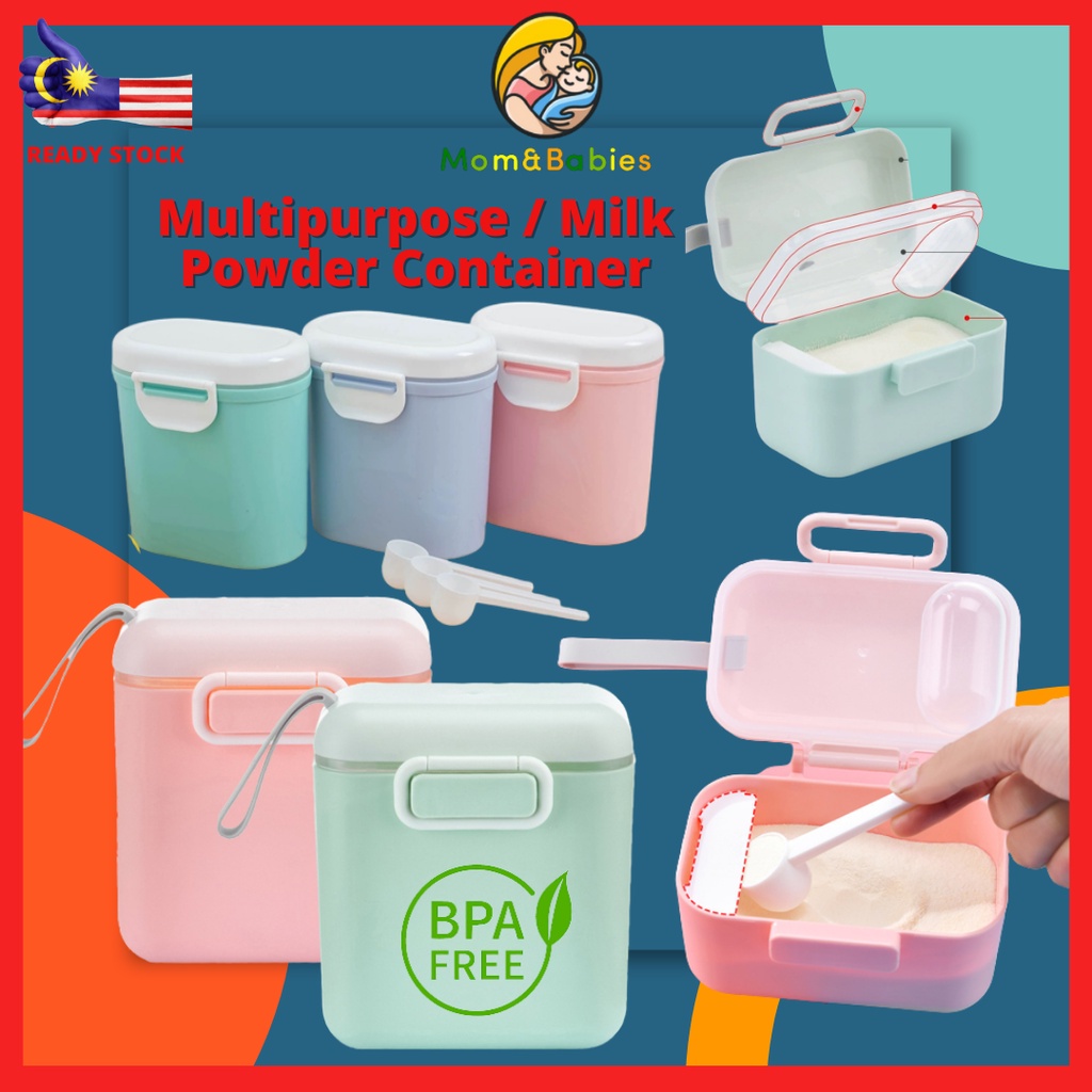 🇲🇾Momnbabies Milk Powder Container Storage Box Baby Food Multipurpose ...