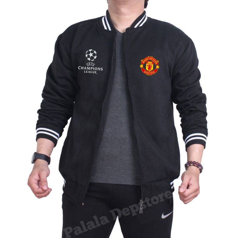 Varsity Man Utd Premium Jacket-MU Champion Distro Football Jacket ...