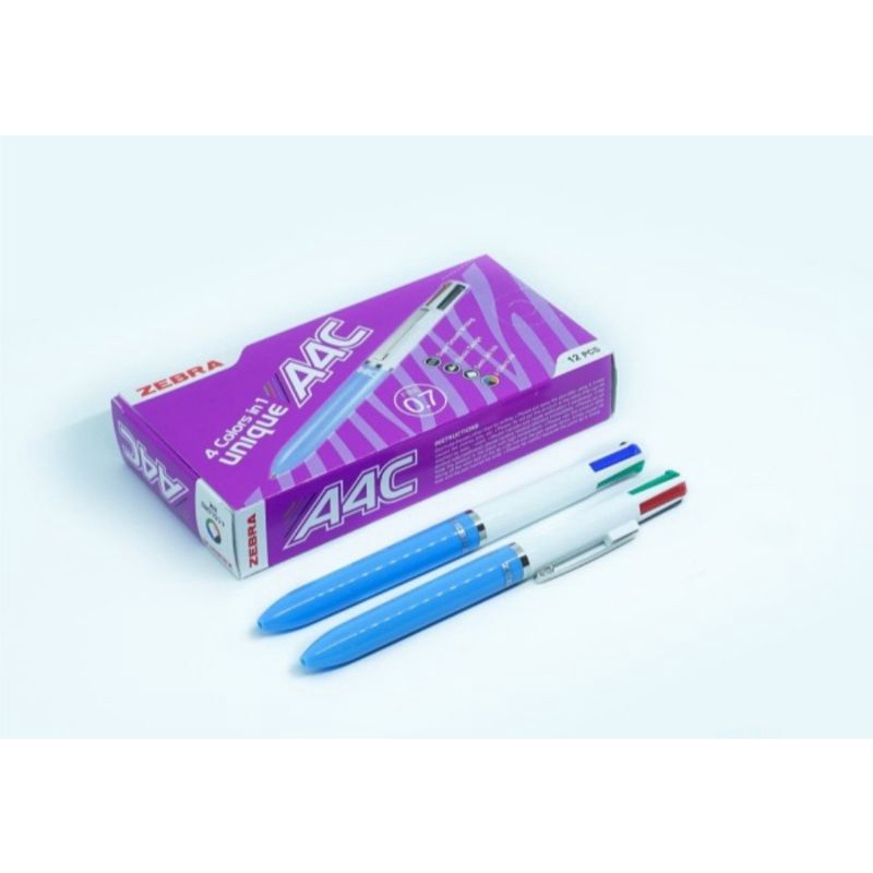 Ballpoint Pen / Ballpoint Pen 4 Colors Zebra A4C (1 Pcs) | Shopee Malaysia