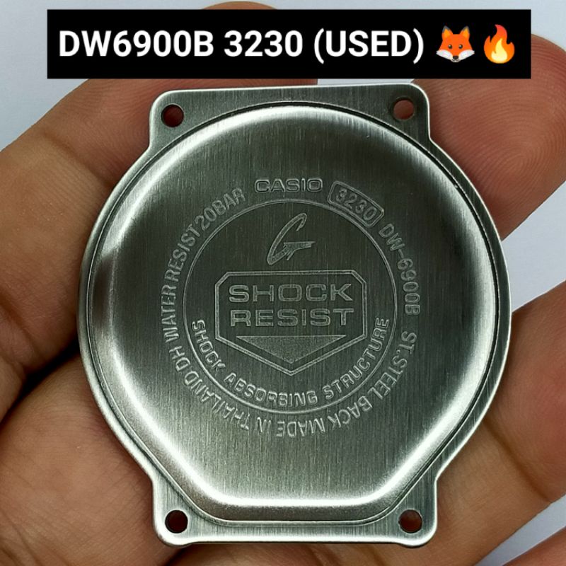 💯% ORIGINAL Casio G-Shock Back Case DW6900 DW6900B 3230 Fox Fire 🦊🔥 ...