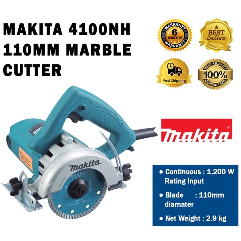 Makita Maktec 4" (110MM) Tile Cutter Mable Cutter Diamond Cutter 4100NH ...