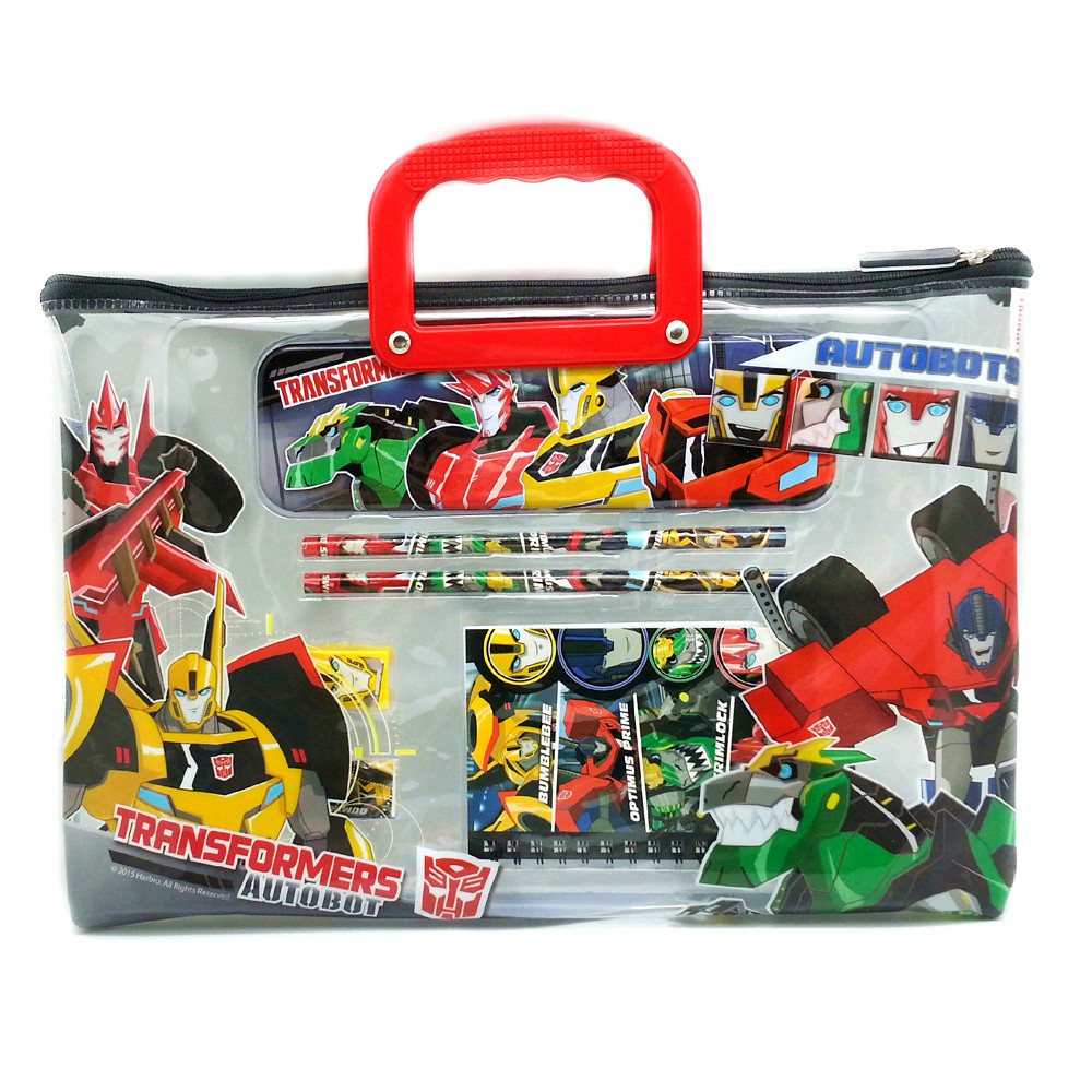 Transformers Autobot Stationery Set With Transparent Bag | Shopee Malaysia