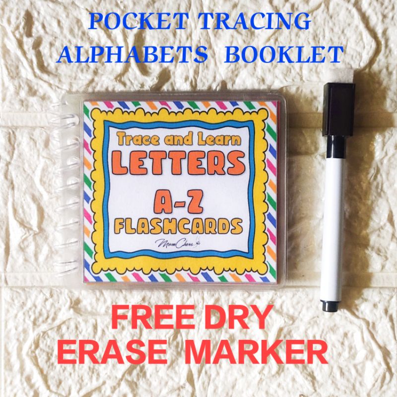 Pocket Tracing Alphabet A-Z Booklet Flashcards | Shopee Malaysia