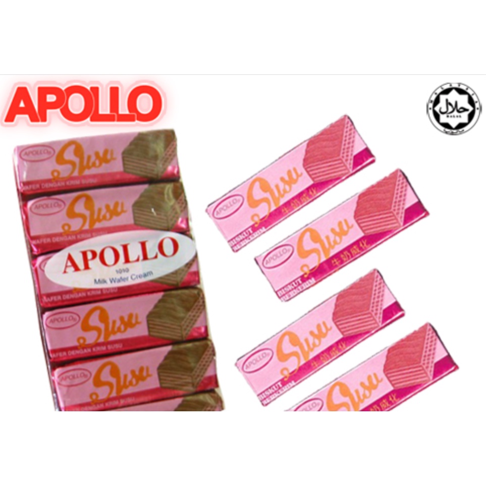 Apollo Milk and Chocolate Wafer (48's x 12g) | Shopee Malaysia