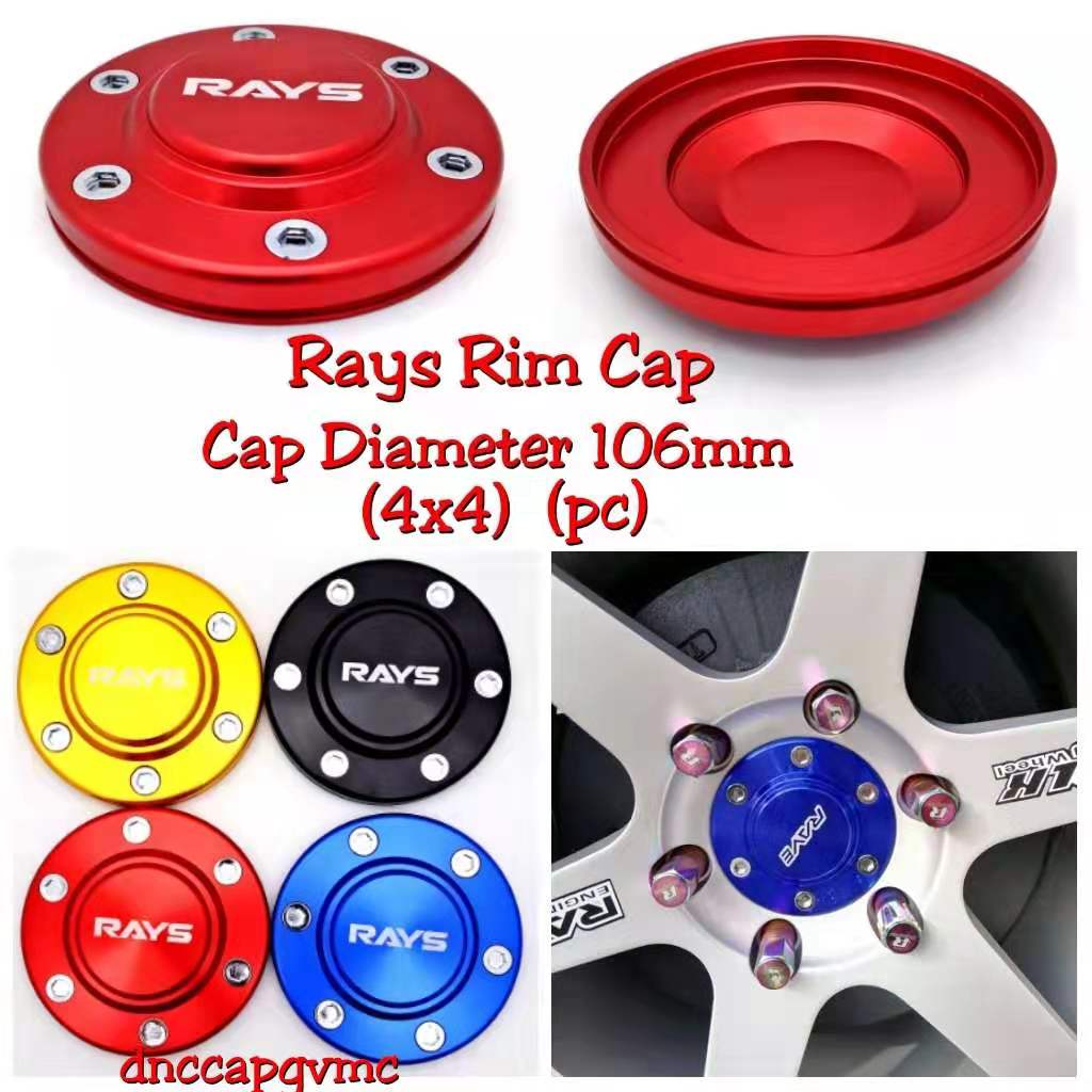 Rays Rim Wheel Cap (cap diameter 106mm) ALLEN KEY 4X4 Thailand CENTER ...