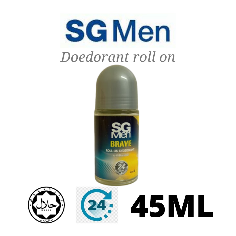 Sg Men Deodorant Roll on 45ML (brave , drive) | Shopee Malaysia