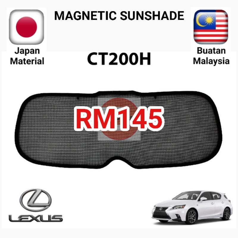 Lexus CT200H 2016-2021 Rear Windscreen Premium Sunshade (1 pc) | Shopee ...