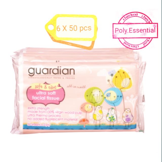 Guardian Ultra Soft Tissue Value pack old packing (6packsX50s) | Shopee ...
