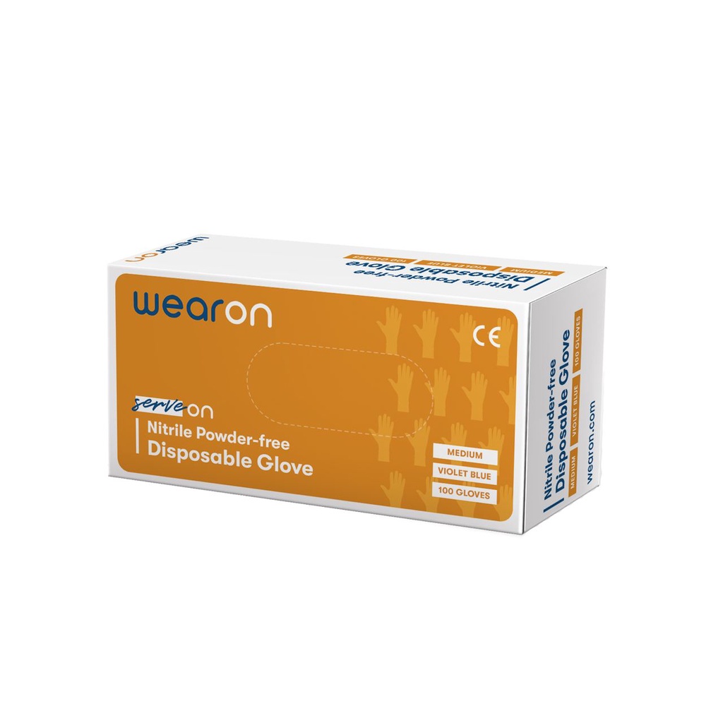 WearOn "Serve On" Nitrile Powder-Free Disposable Gloves | Shopee Malaysia