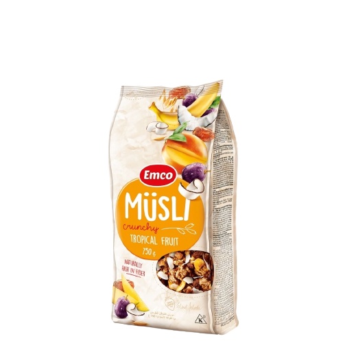 EMCO Musli Crunchy Müsli WithTropical Fruits 750G | Shopee Malaysia