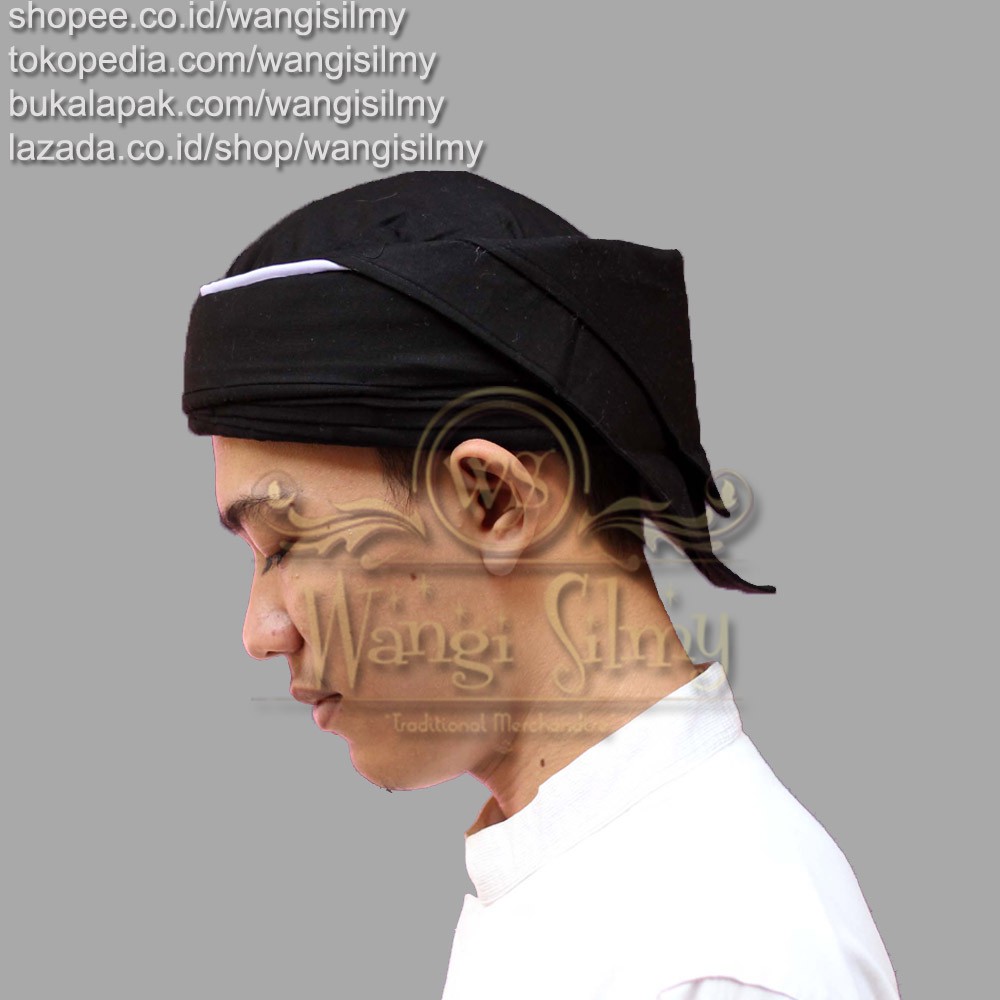 HITAM Sundanese Headband Combination Of Makuta Naga & Candra Plain ...