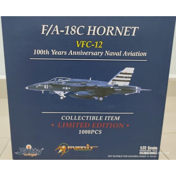 WITTY WINGS F/A-18C HORNET VFC-12 100TH YEARS ANNIVERSARY NAVAL ...