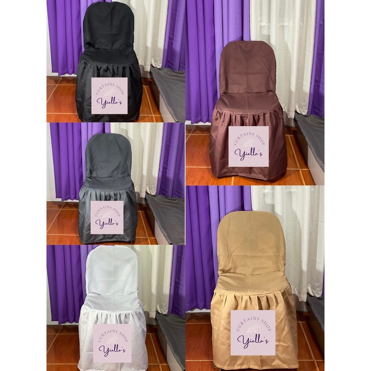 PLAIN Monoblock Chair Cover | Standard Uratex and Ruby Monoblock ...