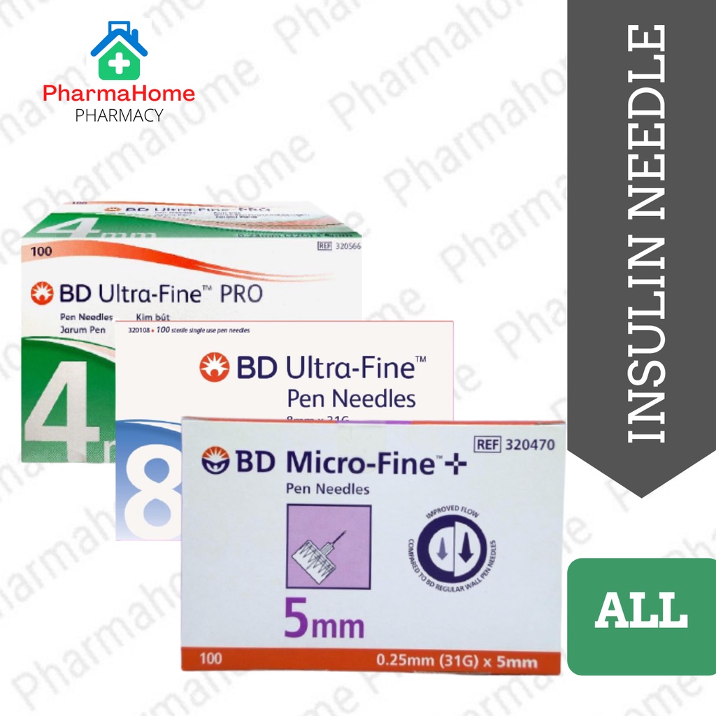 INSULIN NEEDLE BD NEEDLE 4MM/5MM/8MM NOVOFINE 6MM | Shopee Malaysia