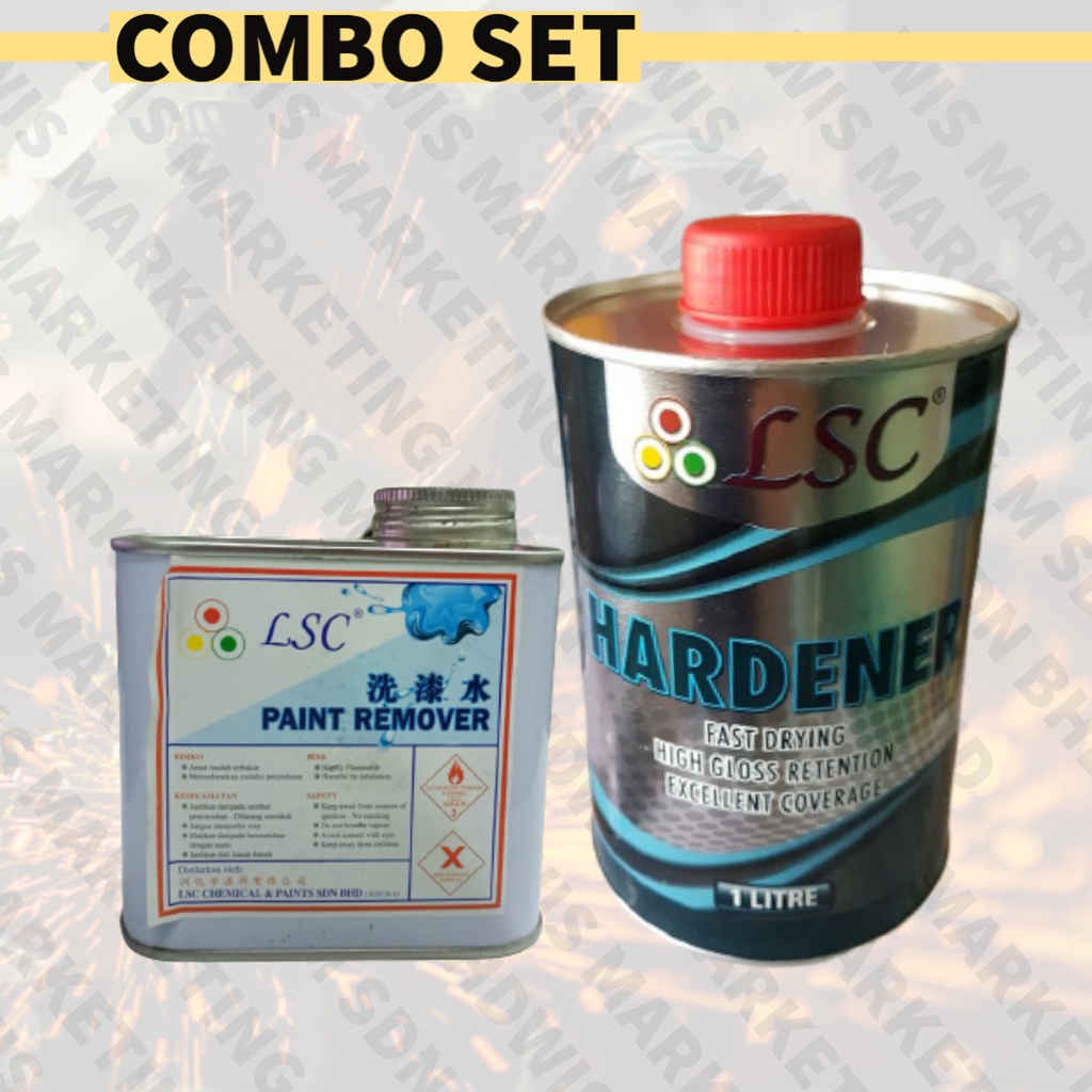 LSC PAINT REMOVER FOR METAL 500ML AND HARDENER ONLY / FOR LSC Epoxy ...