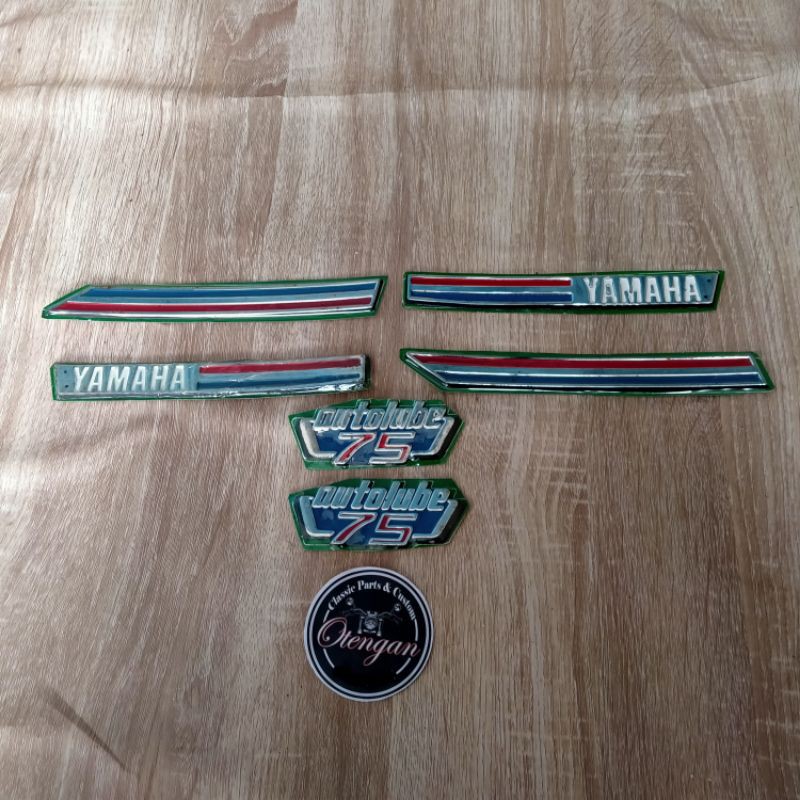 Emblem Yamaha V75 Emblem V75 Emblem Set V75 Emblem Body V75 | Shopee ...