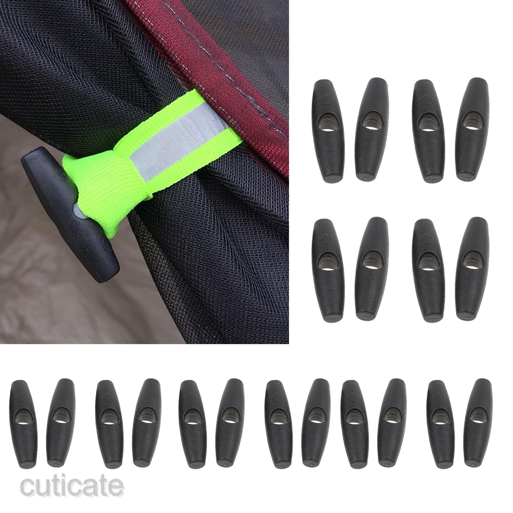 [CUTICATEMY] 20x Camping Tent Fly Roll Up Buckle Tent Inner Tent Duffle ...