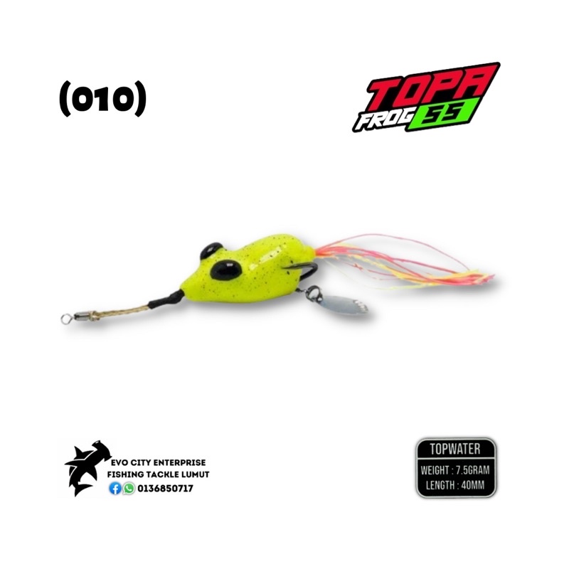 Drave Topa Frog SS ( Single Skirt ) 7g / 40mm | Shopee Malaysia