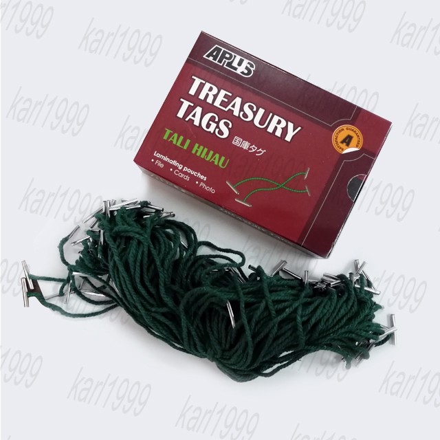 Treasury Tag / Tali Hijau 5T 8T (Clear Stock) | Shopee Malaysia