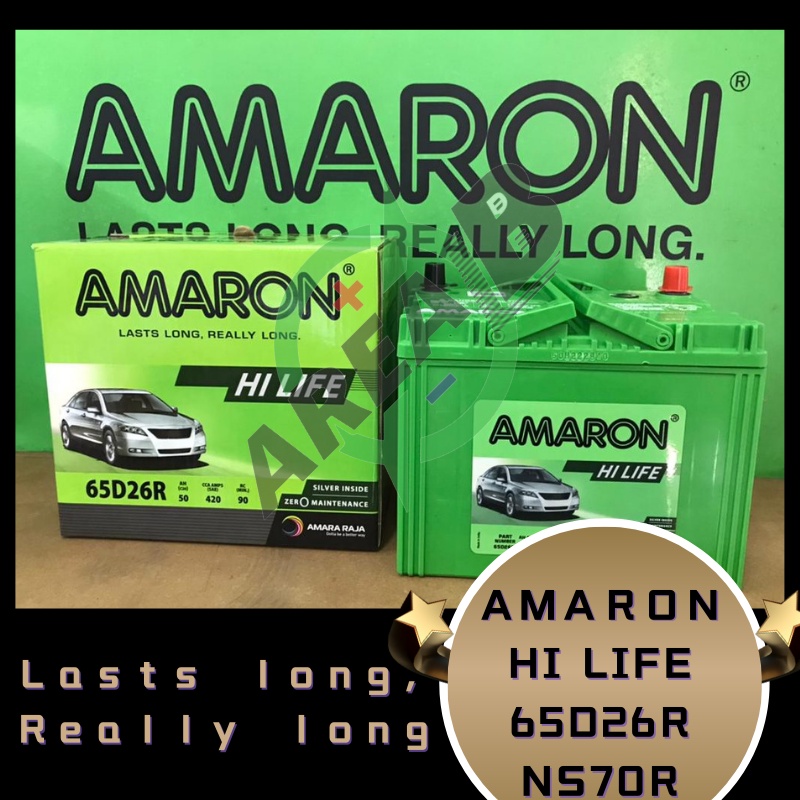 [ NS70 | D26 ] Amaron Go | Car Battery Bateri Kereta | PROTON Waja ...