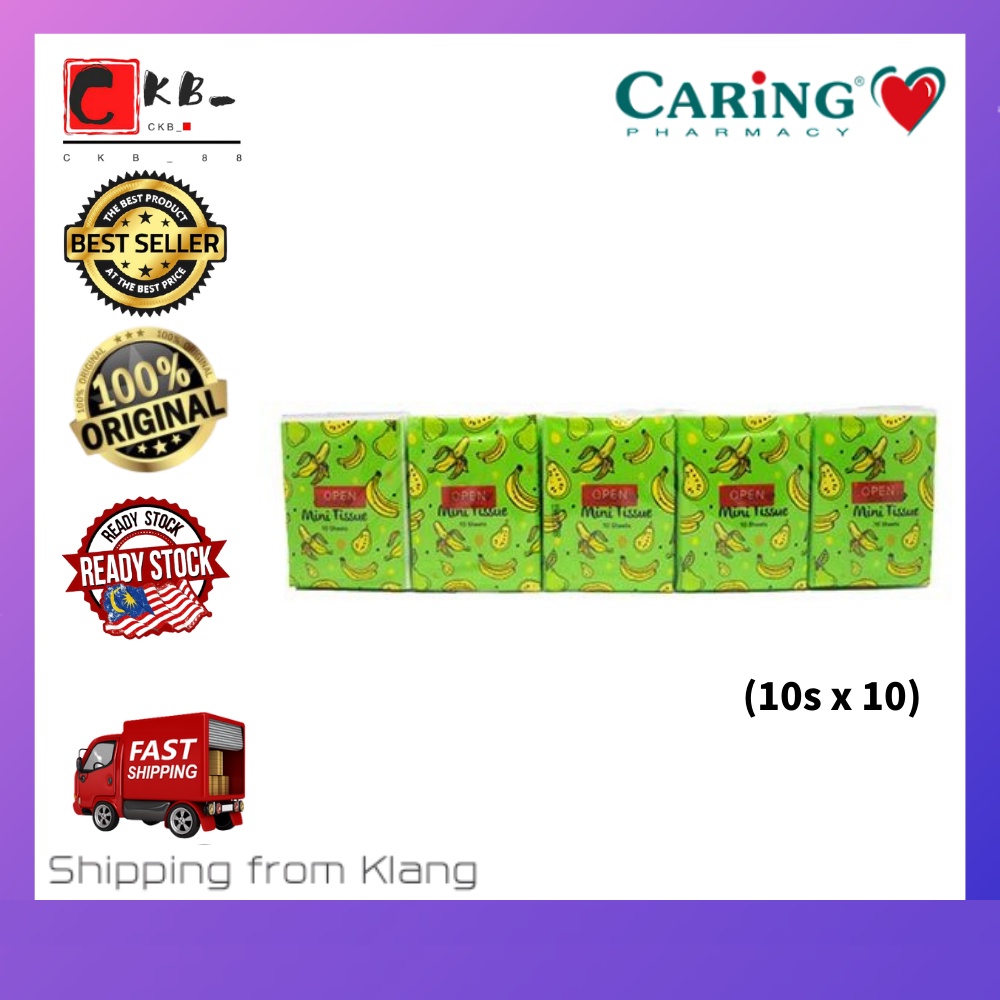 🔥Hot Sales🔥CARiNG Caring Mini Tissue (10s x 10 packets) | Shopee Malaysia