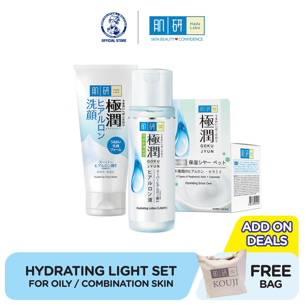 Hada Labo Skin Soothing Set- For Oily/ Combination Skin ( With Snow Dew ...