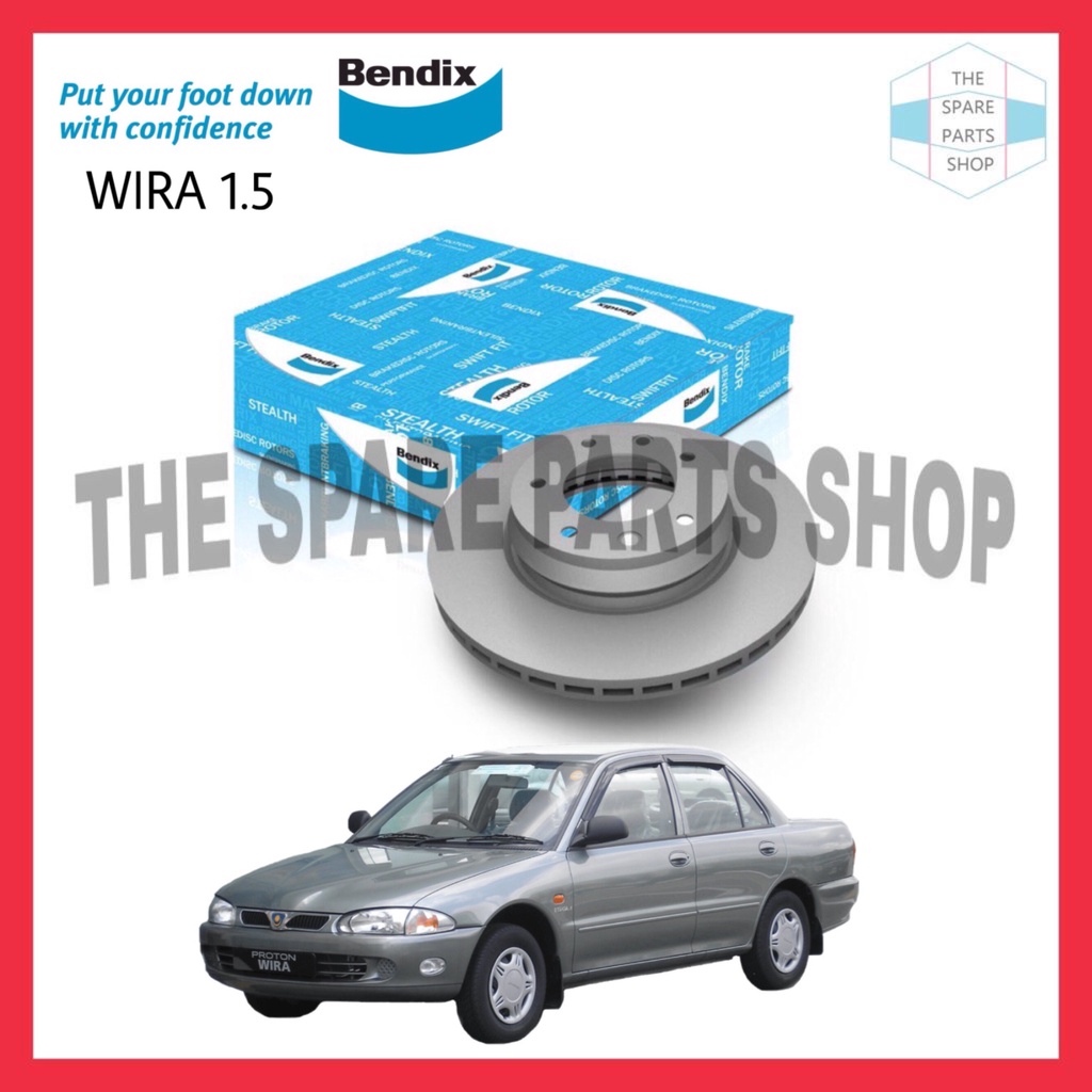 PROTON WIRA 1.5 SATRIA 1.5 FRONT BRAKE DISC ROTOR / ULTIMATE BENDIX (BR413) 1 SET | Shopee Malaysia