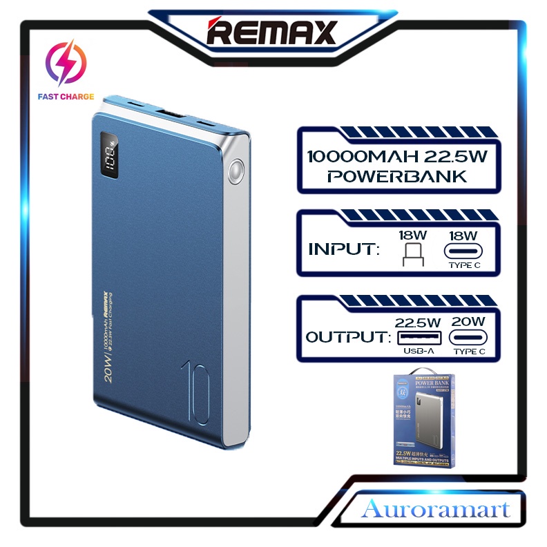 Remax Original Powerbank 10000mAh Power bank 22.5W Fast Charging ...