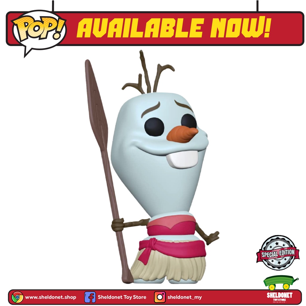 Funko Pop! Disney: Olaf Presents: Moana - Olaf as Moana [Exclusive ...