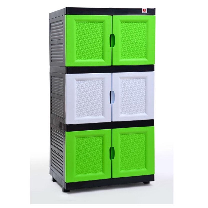🔥FAST DELIVERY🔥Twin Dolphins 3 Tier DIY Plastic Storage Cabinet / 3 ...