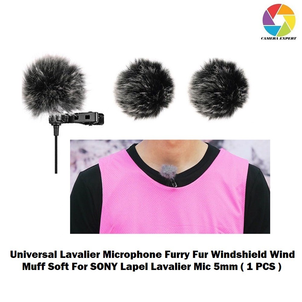 Universal Lavalier Microphone Furry Fur Windshield Wind Muff Soft For ...