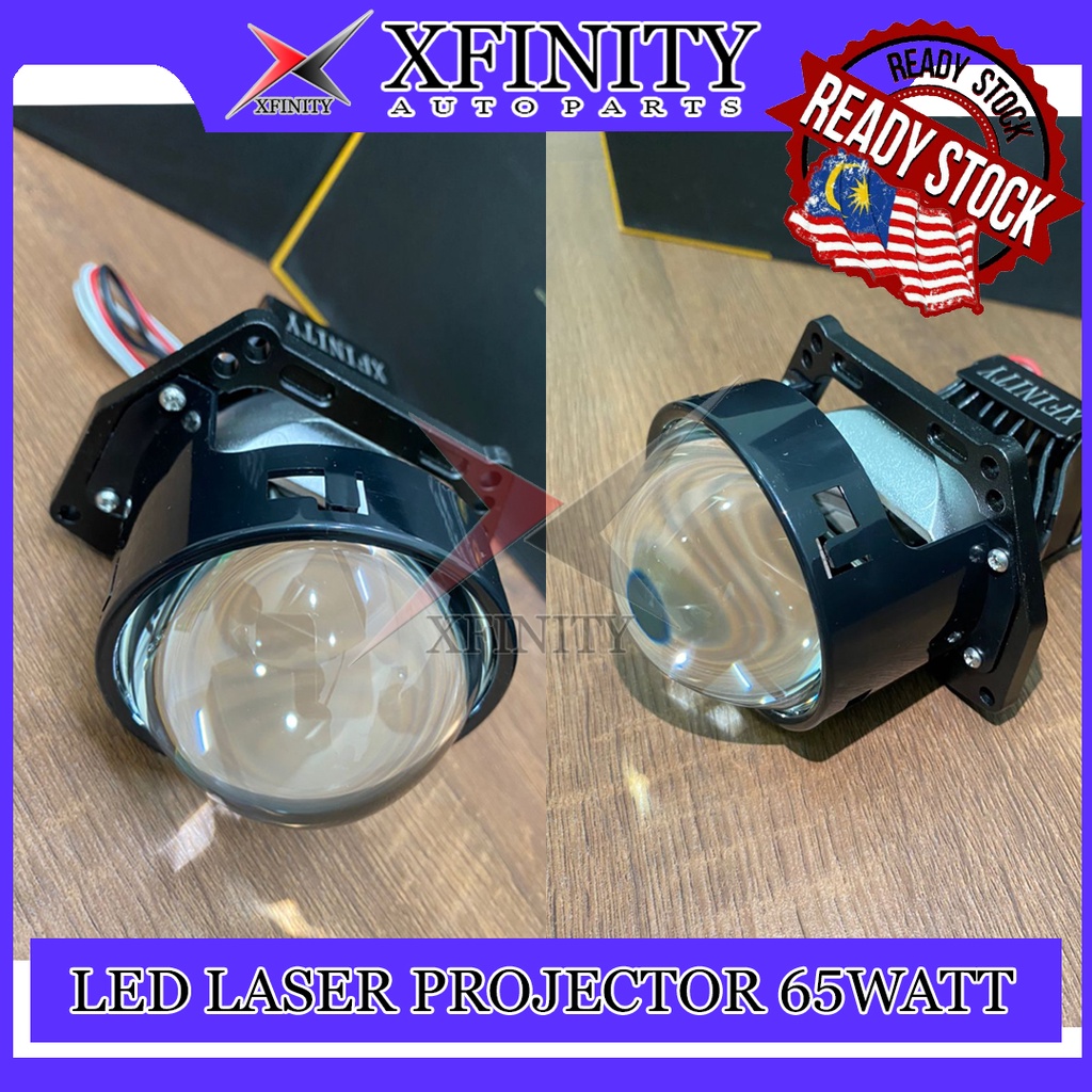 LED PROJECTOR 65WATT BI-LED LASER CAR PROJECTOR HEAD LAMP PROJECTOR ...